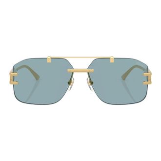 Versace Stilvolle Sonnenbrille in Schwarzton - - Accessories - Herren - Gelb - 60 MM