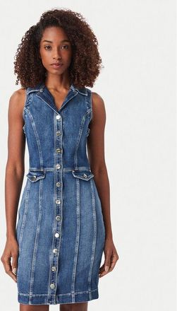 Guess Jeanskleid W6YK24 D1763 Blau Slim Fit