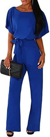 TOMWELL Combinaison Pantalon Soirée Combinaison Femme Chic Combishort