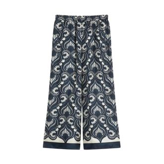 Max Mara Femme, Pantalons, Bleu, Taille: 40 FR Wide Pantalons