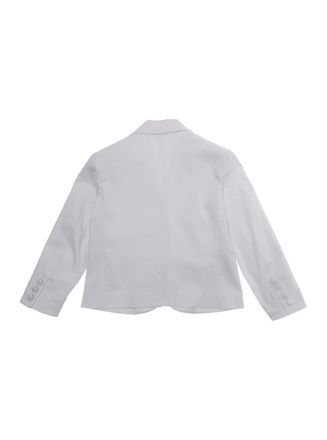 N&deg;21 Girls Jacket Notch Lapels White Cotton Blazers