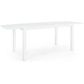 BIZZOTTO Bizzotto - Table de jardin extensible 140/210 cm en aluminium blanc - louna