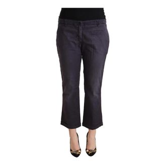 Jucca Schwarze Cropped Hose mit Niedriger Taille - - Trousers - Damen - Schwarzk - L