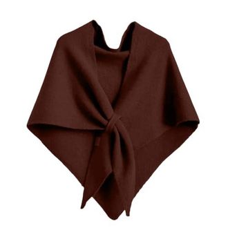 Generic Foulard pour femme - Décontracté - Écharpe dhiver en tricot - Cardigan en laine avec détails sur les épaules - Élégante écharpe en laine chaude - Épau