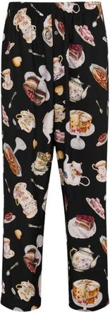 Moschino Homme, Pantalons, Multicolore, Taille: 2XL Pantalon en satin imprim&eacute;