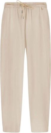 Herno Femme, Pantalons, Beige, Taille: 40 FR Drawstring Pantalons