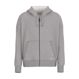Guess Homme, Sweatshirts et sweats &agrave; capuche, Gris, Taille: M SweaT-shirt zipp&eacute; &agrave; capuche