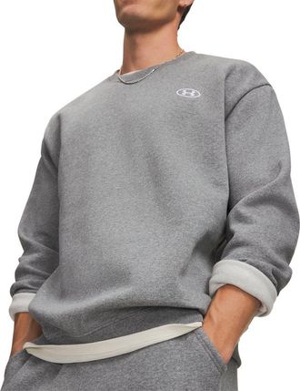 Under Armour Sweatshirt UA RIVAL FLC CREW mit klassischem Crew-Design, aus Baumwolle und Polyester