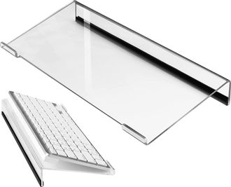 Generic BommFu Tastatur Erh&ouml;hung | Geneigter Computertastaturhalter Aus Acryl | Tastaturablage Aus Durchsichtiges Acryl | Ergonomische Computer Tastaturablage