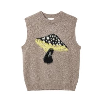 Msgm Gilet - - Knitwear - Damen - Beige - S