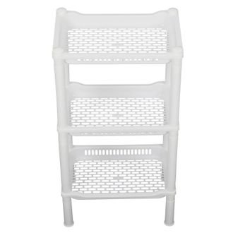 FOMIYES OFFSCH Aufbewahrungsregal f&uuml;r Badezimmer und K&uuml;che Kunststoff Organizer mit Gro&szlig;em Fassungsverm&ouml;gen Freistehendes Regal f&uuml;r Kosmetik und Gew&uuml;rze Platz