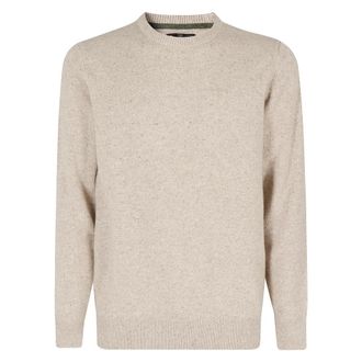 Barbour Homme, Pulls, Beige, Taille: M Pull Essential Tisbury noir à manches longues