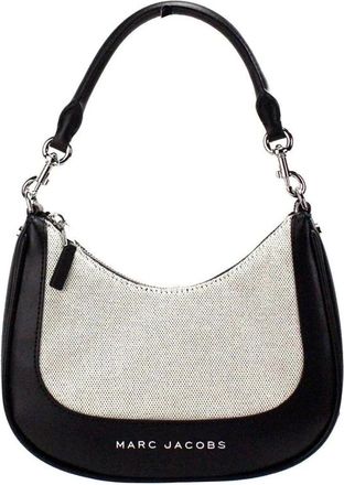 Marc Jacobs Femme, Sacs, Noir, Taille: ONE Size Sac Hobo en Toile et Cuir