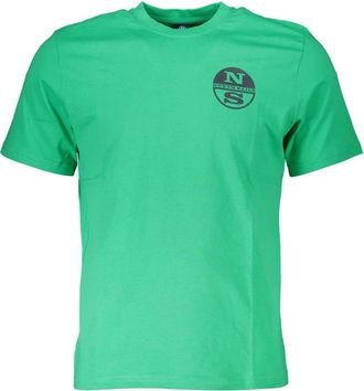 North Sails Homme, Tops, Vert, Taille: 3XL Short Sleeve Crew Neck T-Shirt