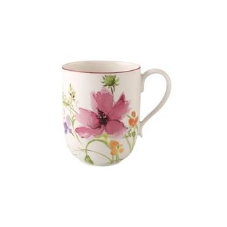 Villeroy & Boch Mug à Latte Macchiato Mariefleur Basic, Beau Mug à Café avec Décor Floral Enjoué en Porcelaine Premium, 480 ml