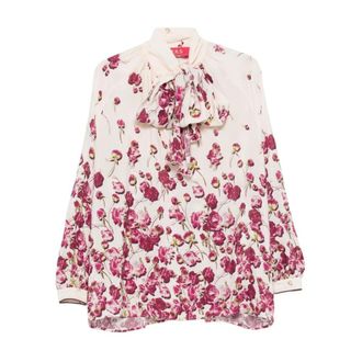 F.R.S. For Restless Sleepers F.r.s For Restless Sleepers - Blouse &agrave; Volants Imprim&eacute; Floral - Femme - Blouses et Chemises - Multicolore - Taille: 42 FR