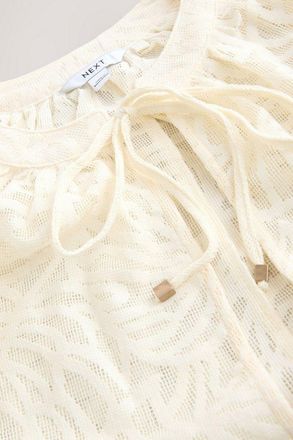 Next Strandshirt Sommerlicher Jacquard-Cover-up (1-tlg)