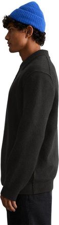 Marc O'Polo Denim Langarm-Poloshirt aus weichem Schurwoll-Mix