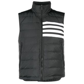 Thom Browne 4Bar Weste - - Jackets - Herren - Schwarzk - XL