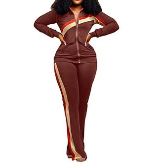 Generic Ensemble de surv&ecirc;tement 2 pi&egrave;ces en lin pour femme - Tenue d&eacute;t&eacute; 2 pi&egrave;ces - Chemises d&eacute;contract&eacute;es en duvet et pantalon &agrave; jambes larges - Taille S 5XL 