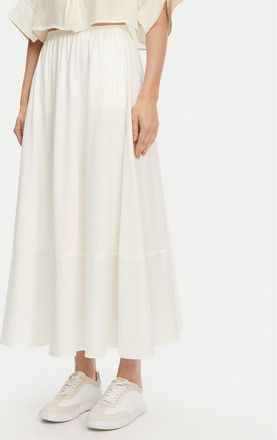 Max Mara Trapezförmiger Rock Roal 2516771028 Weiß Regular Fit