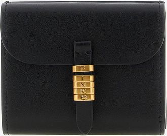 Pinko Portefeuille en cuir Pinko avec inscription Pinko