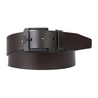HUGO BOSS Homme, Accessoires, Brun, Taille: 110 CM Ceinture en cuir avec boucle logo