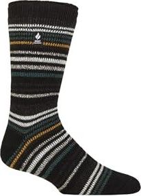 Heat Holders SOCKSHOP Mens 2.3 TOG À motifs et uni Chaussettes thermiques Paquet de 1 Astana Noir/Charbon 39-45