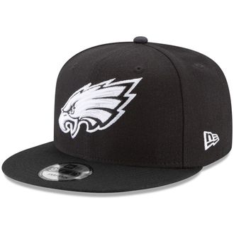New Era NFL 9FIFTY schwarz/wei&szlig; verstellbare Snapback M&uuml;tze Cap Einheitsgr&ouml;&szlig;e, Philadelphia Eagles, Einheitsgr&ouml;&szlig;e