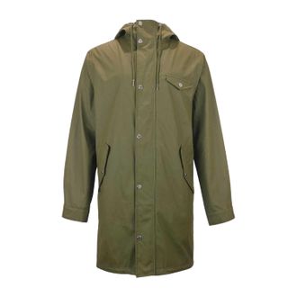 Jack Wills Fisher Regenmantel f&uuml;r Herren (Oliv)