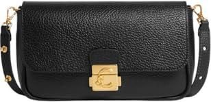 Coccinelle Cuir sac &agrave; &eacute;paule bandouli&egrave;re sac daccessoires C-Me Lock Mini Bag Noir