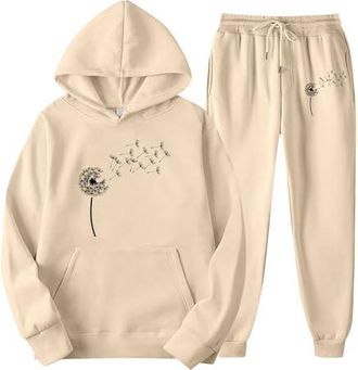 Generic Ensemble Pantalon Boheme Tailleur Veste Pantalon Femme Chic SurvHiverment Chaud Femme Ensemble Jogging Vert Femme Surv&ecirc;Tement Solde Homme Outfit Sport