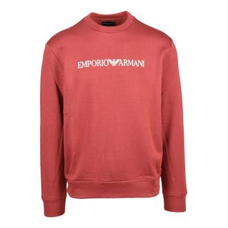 Emporio Armani Homme, Sweatshirts et sweats &agrave; capuche, Rouge, Taille: L Felpa Girocollo