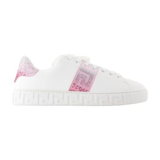 Versace Wei&szlig;e Bio-Sneaker - Synthetisches Material - - Shoes - Damen - Wei&szlig; - 41 EU