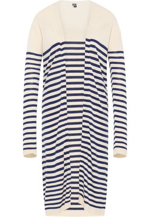 Dreimaster Dreimaster Strickjacke Damen Wollwei&szlig;/Marine