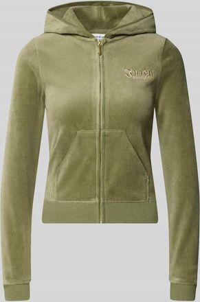 Juicy Couture Sweatjacke mit K&auml;ngurutasche Modell REBELLE ROBYN