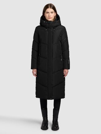 Khujo Steppmantel KHUJO SONJE6, Damen, Gr. XXL, schwarz, 100% Polyester, unifarben, loose fit, eingesetzt elastischer Bund, M&auml;ntel Steppmantel, Topseller