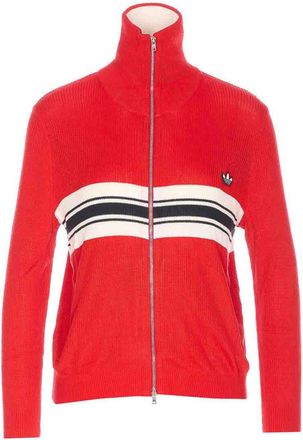 adidas Pull Col Roul&eacute; - Rouge