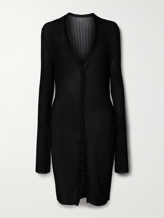 Khaite Cardigan En Mailles Côtelées Ramon - Noir