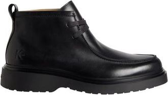 Calvin Klein Boots &agrave; lacet en cuir lisse