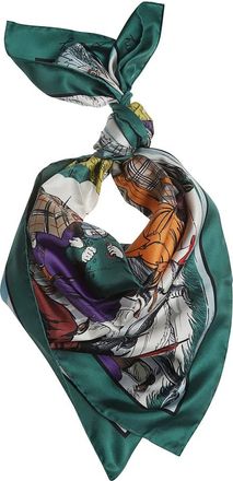 Burberry Femme, Accessoires, Multicolore, Taille: ONE Size Raining Cats and Dogs Silk Scarf