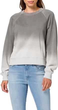 Marc O'Polo Damen 106400154061 Pullover, Combo Jersey Grau, XL