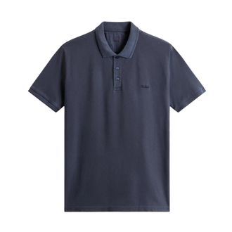 Woolrich Mackinak Baumwoll-Piqu&eacute;-Poloshirt - - Tops - Herren - Blau - S