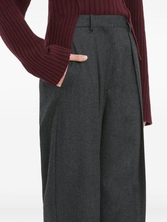 Victoria Beckham Womens Trousers Grey Polyester