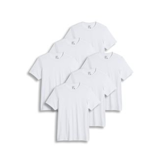Jockey Mens T-Shirts Classic Crew Neck - 6 Pack, diamond white, 2XL