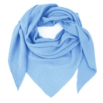 Glamexx24 Damenschal Musselin Dreieck Schal, XXL Schal verschiedenen Farben Halstuch Winterschal aus Baumwolle Hergestellt in Italien