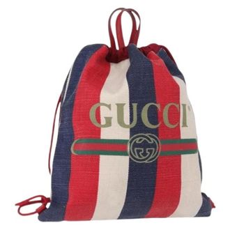 Gucci Pre-owned Canvas Rucksack - - Pre-owned - Damen - Mehrfarbig - ONE SIZE