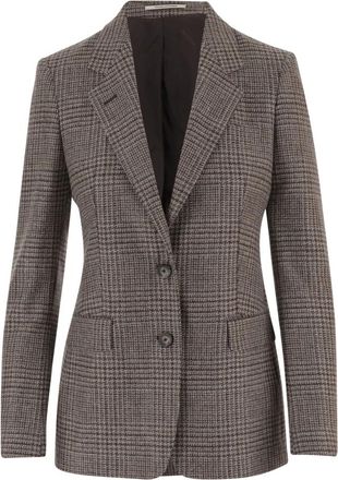 Tagliatore Einknopf-Sakko aus Wolle und Kaschmir - - Jackets - Damen - Braun - S