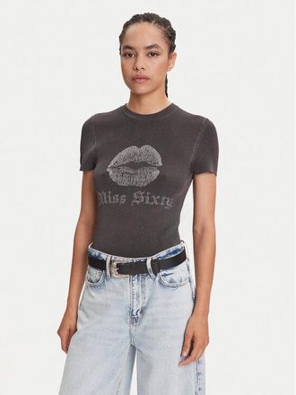Miss Sixty T-Shirt 6S1RJ23100 Grau Slim Fit