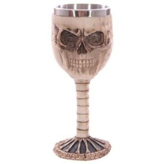 Puckator Totenkopf & Wirbels&auml;ule dekorativer Kelch